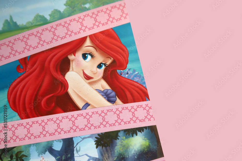 Foto de Stock Disney princess. Ariel the Little Mermaid. Illustrations ...