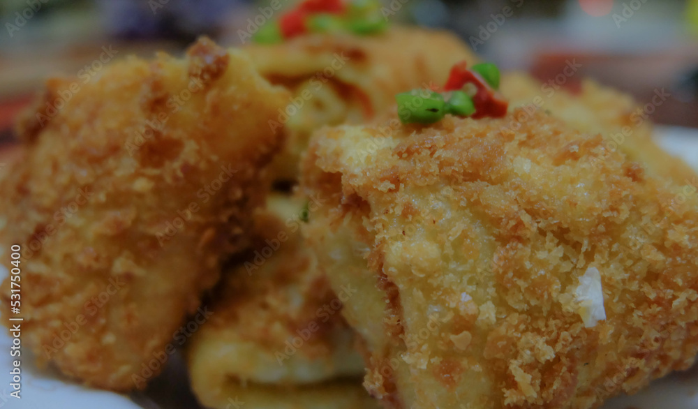 Risoles, a typical Indonesian heavy snack. Made from skin made from ...