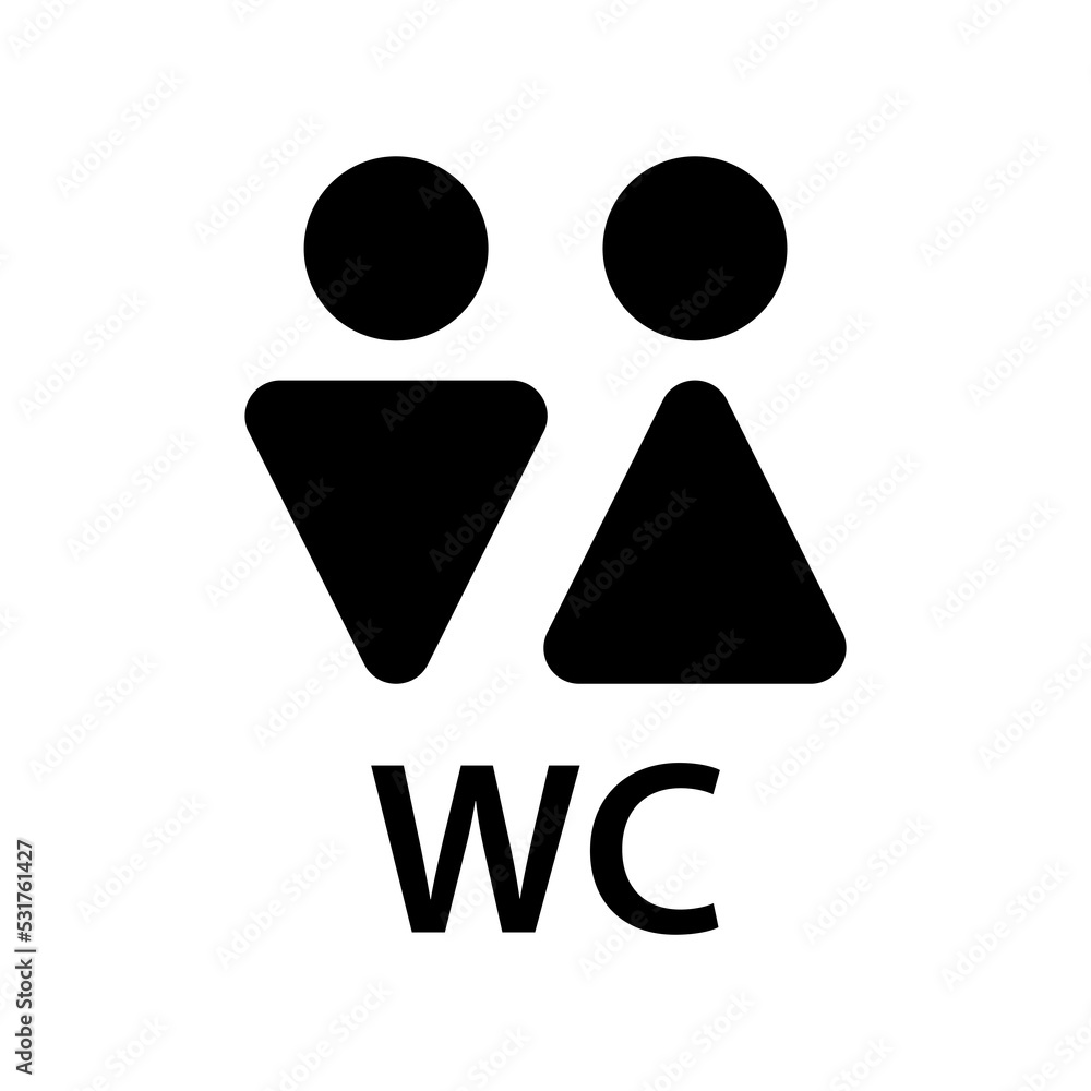 PNG pictogram public toilet and wc logo Stock Illustration | Adobe Stock