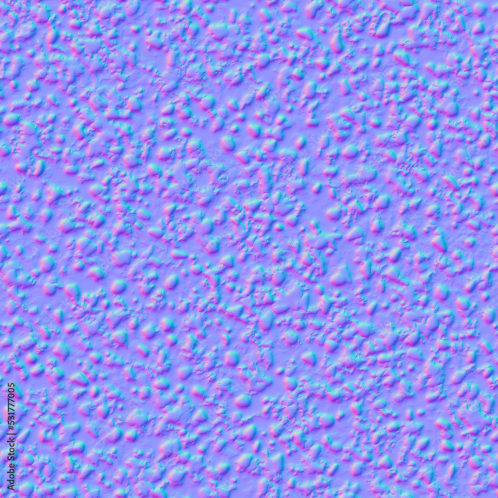 Normal map of textured asphalt seamless pattern. Abstract tarmac texture. Bump mapping of road ...