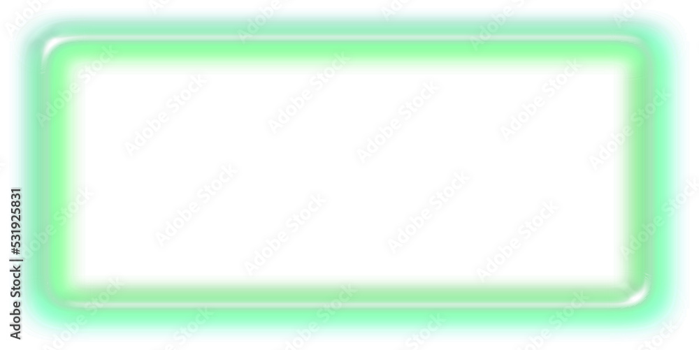 Pastel aquamarine metallic translucent frame with a transparent shadow ...