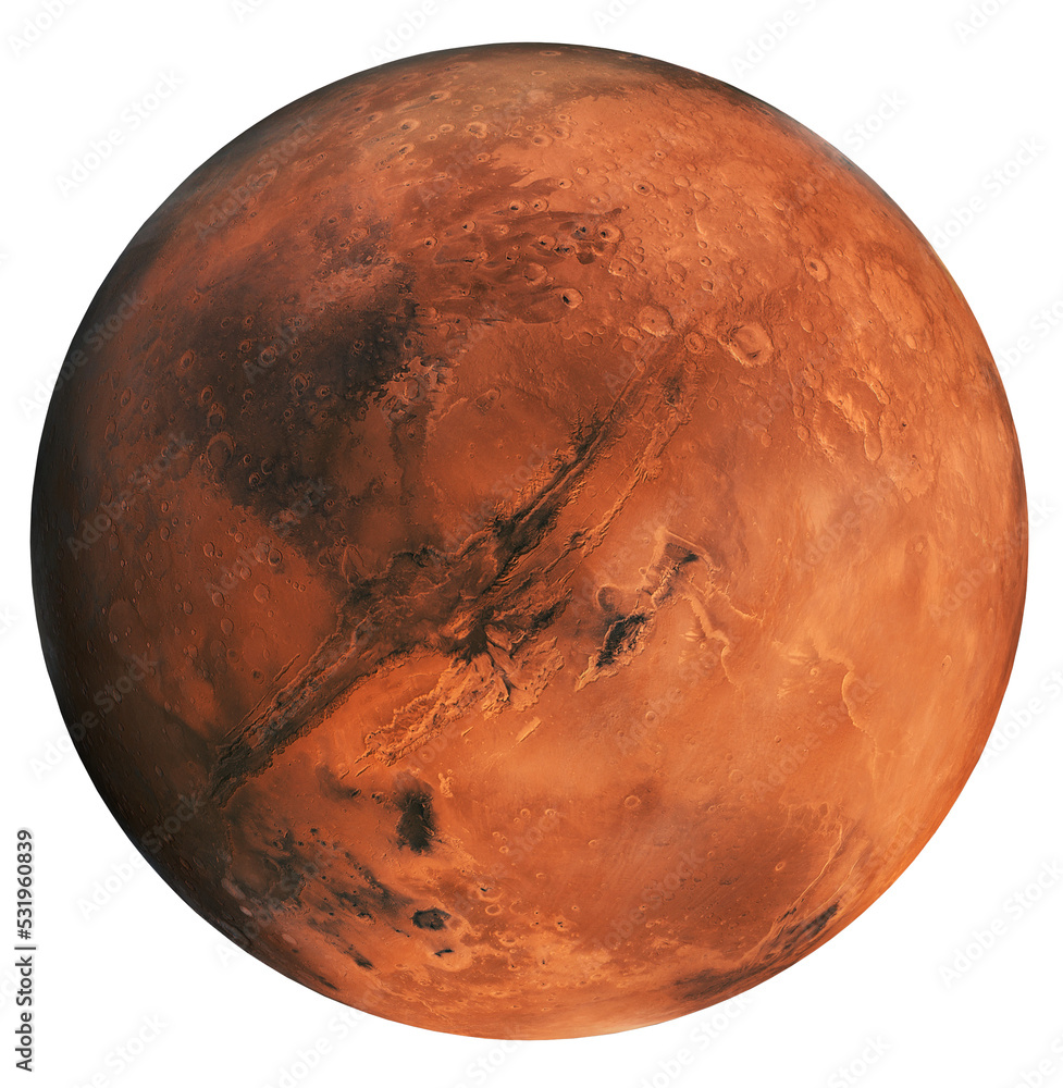 Mars red planet mars element for designers. Stock Photo | Adobe Stock