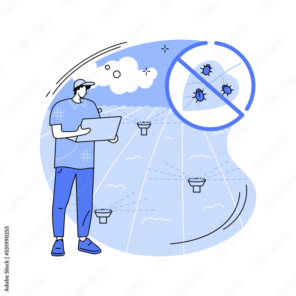 Integrated pest management isolated cartoon vector illustrations. Stock ...