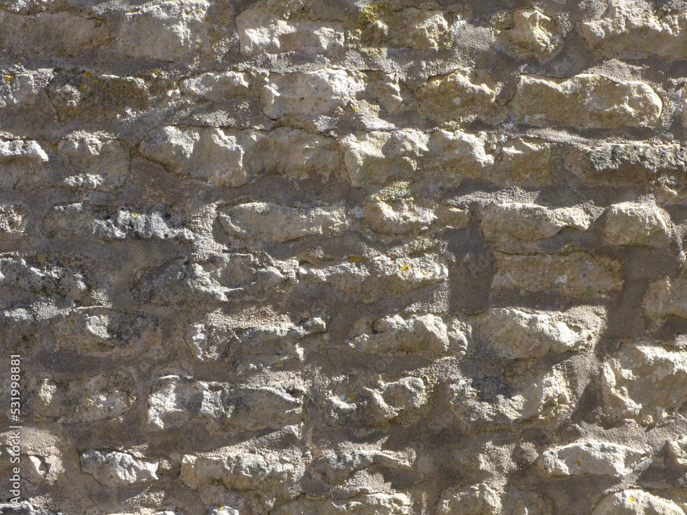 Mur de pierres. Texture, arrière-plan. Vue de face, plan rapproché ...