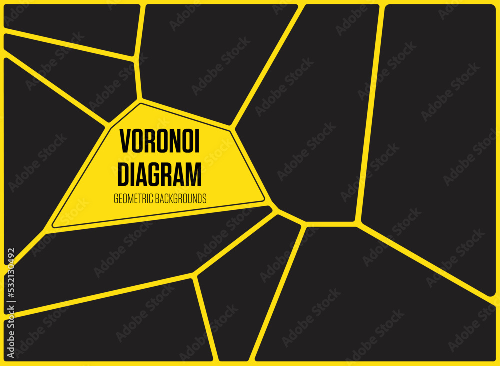Voronoi diagram geometric tile texture, background, stone texture ...