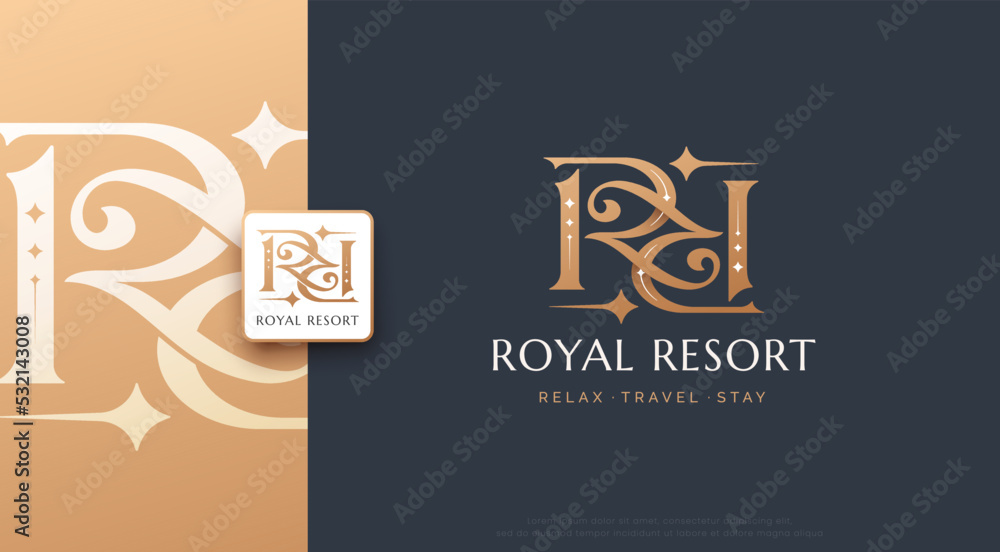 letter r initial monogram logo design Stock Vector | Adobe Stock