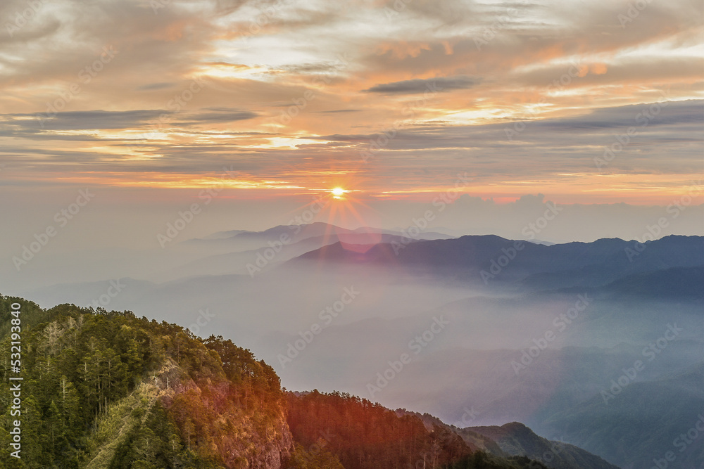 Photo Stock Landscape View Of The Holy Ridge And Nanhu Zhongyangjian ...