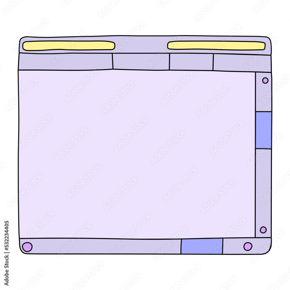 retro vaporwave desktop browser and dialog window template.Old web 1970 ...