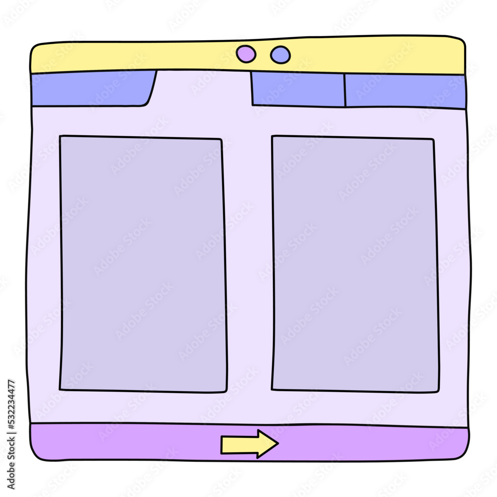 retro vaporwave desktop browser and dialog window template.Old web 1970 ...