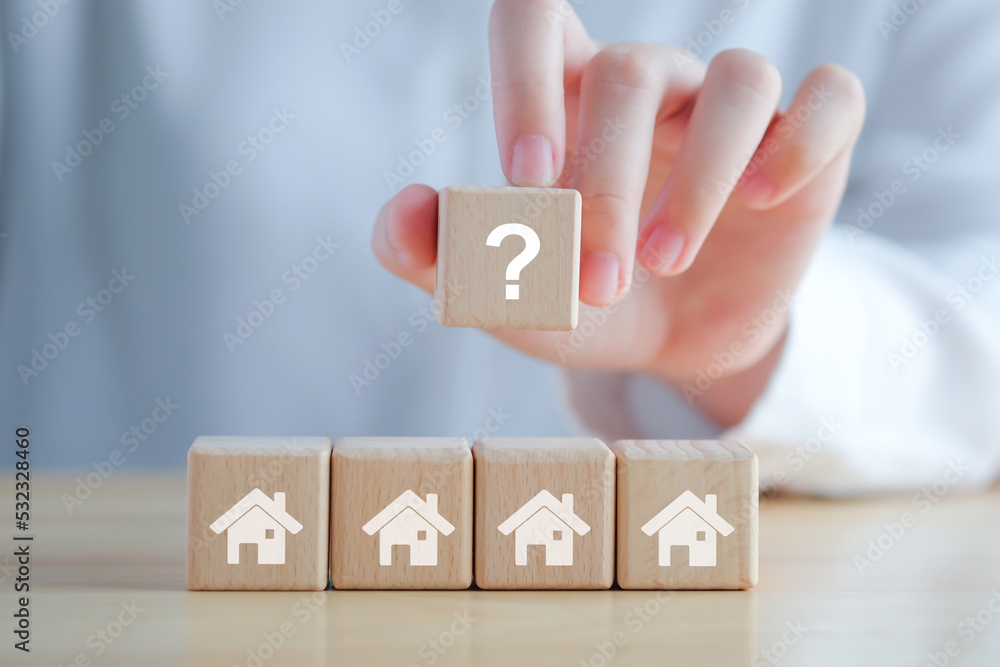 Real estate, Property investment and asset management concept. Hand ...