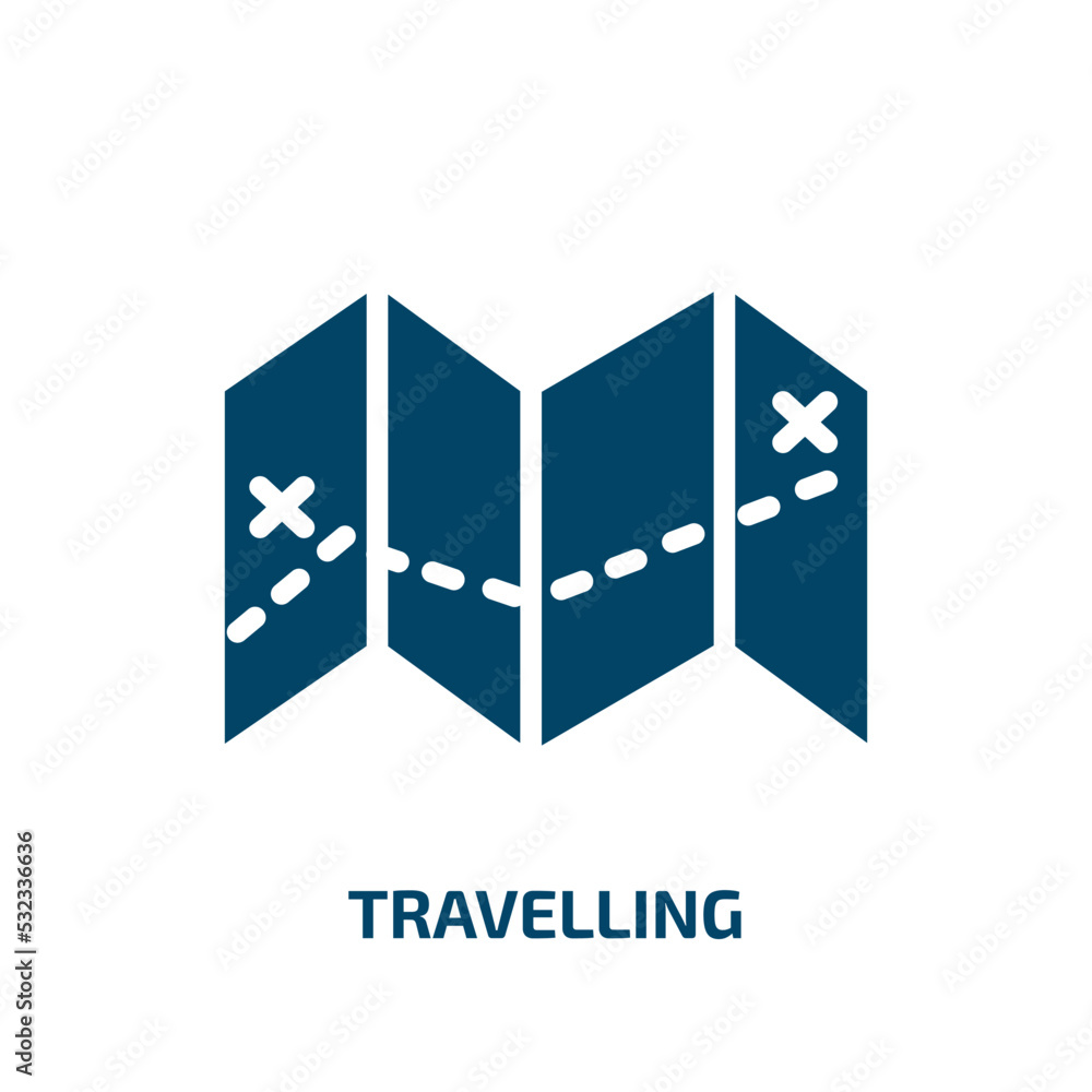 travelling icon from activity and hobbies collection. Filled travelling ...