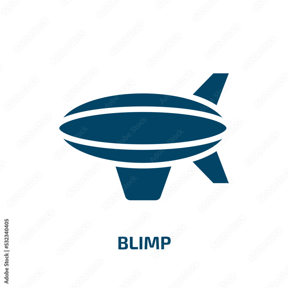 Стоковое векторное изображение «blimp icon from transport collection ...