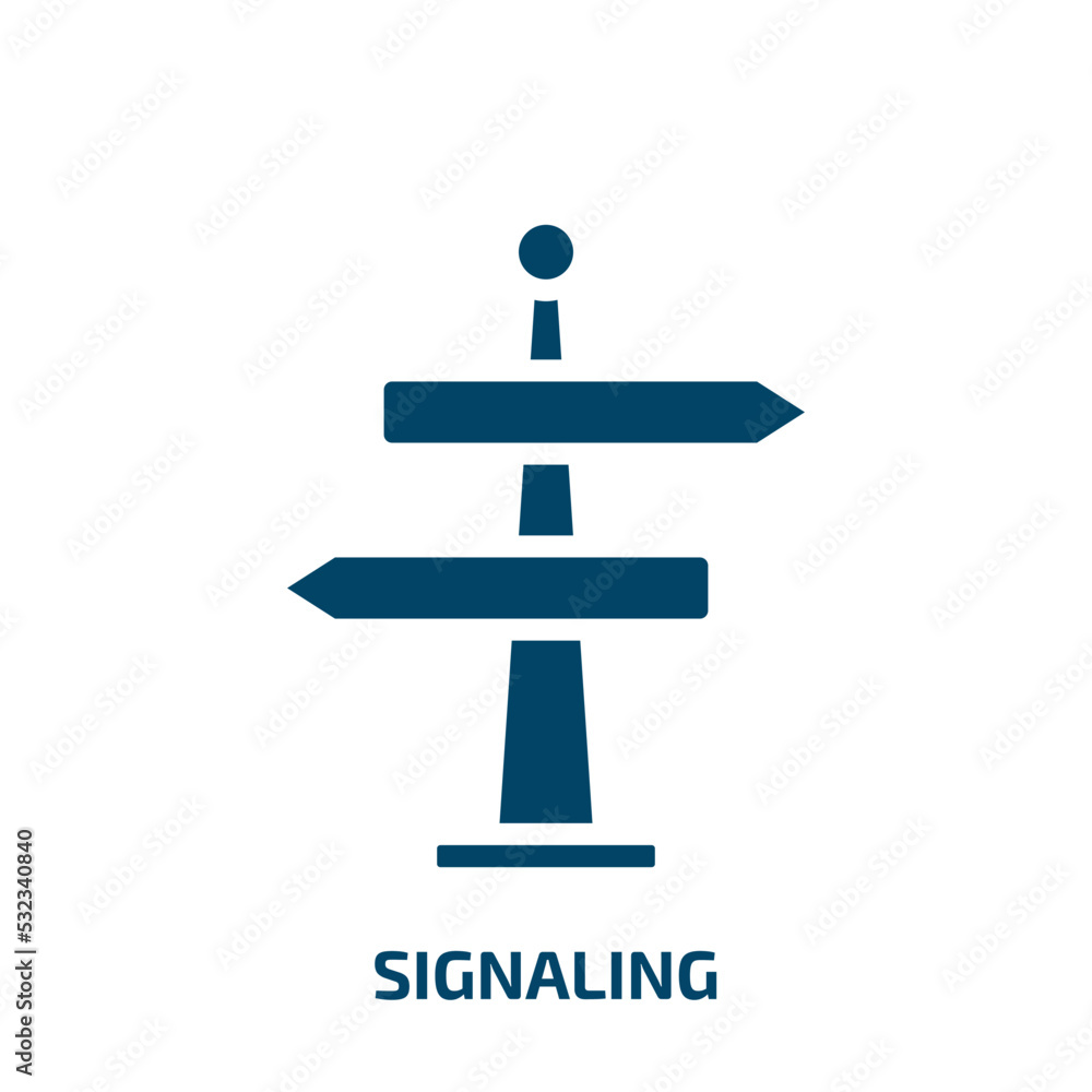signaling icon from user interface collection. Filled signaling, signal ...