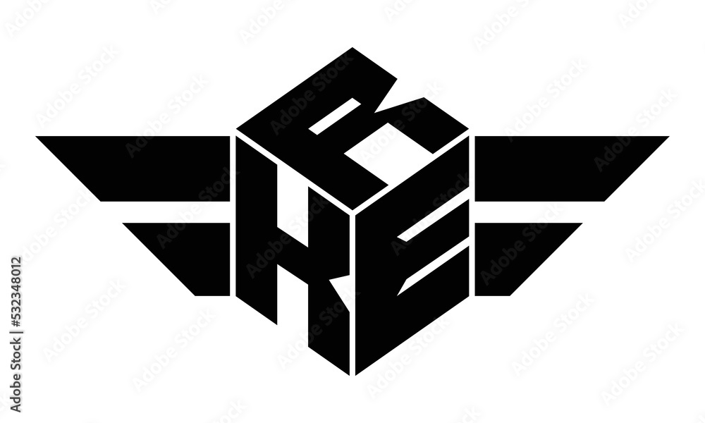 RKE three letter gaming logo design vector template. Stock Vector ...