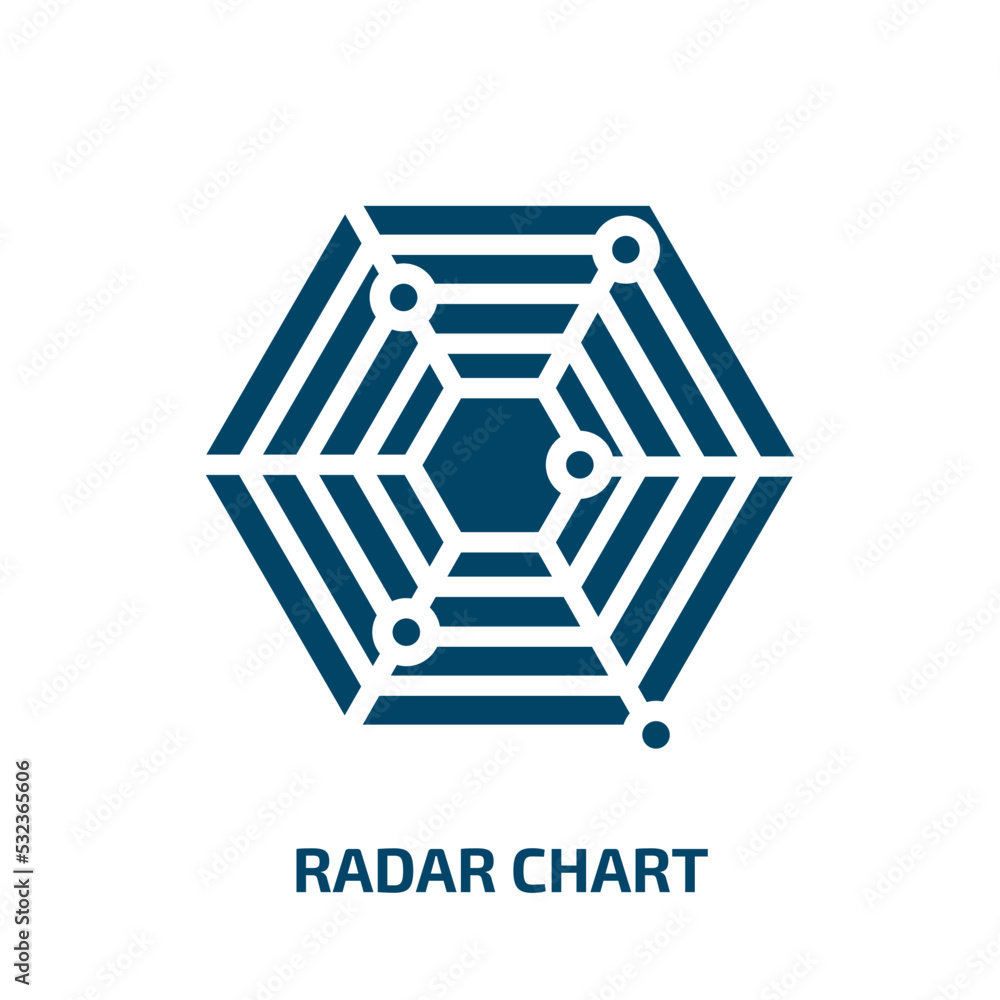radar chart icon from business and analytics collection. Filled radar ...