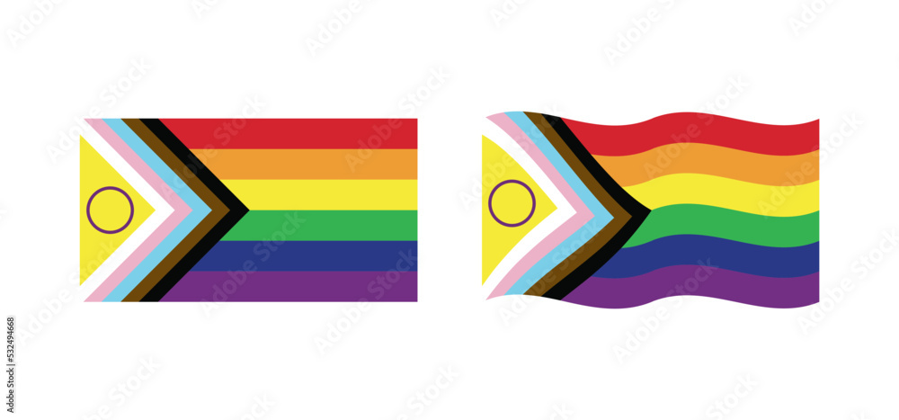 Progress Pride Flag Lgbtqia Pride Lgbt Poc Inclusive LGBTQ+ Pride