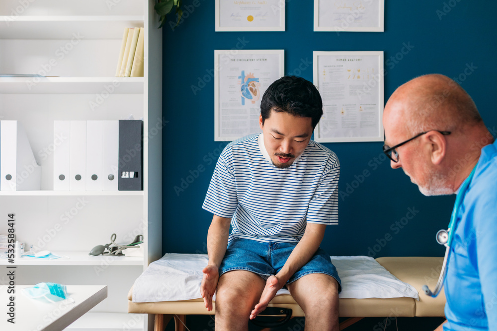 Patient at Doctor Check Up Stock Photo | Adobe Stock