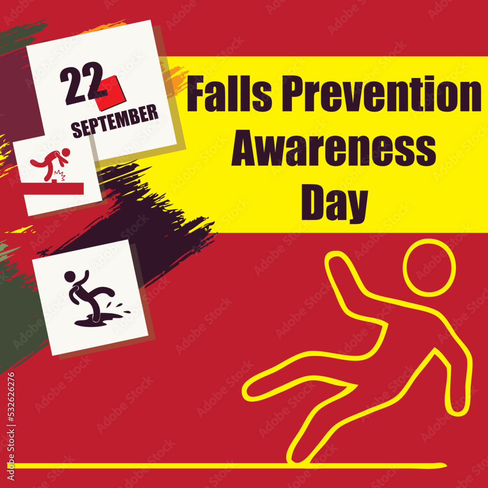 Falls Prevention Awareness Day Stock Vector | Adobe Stock