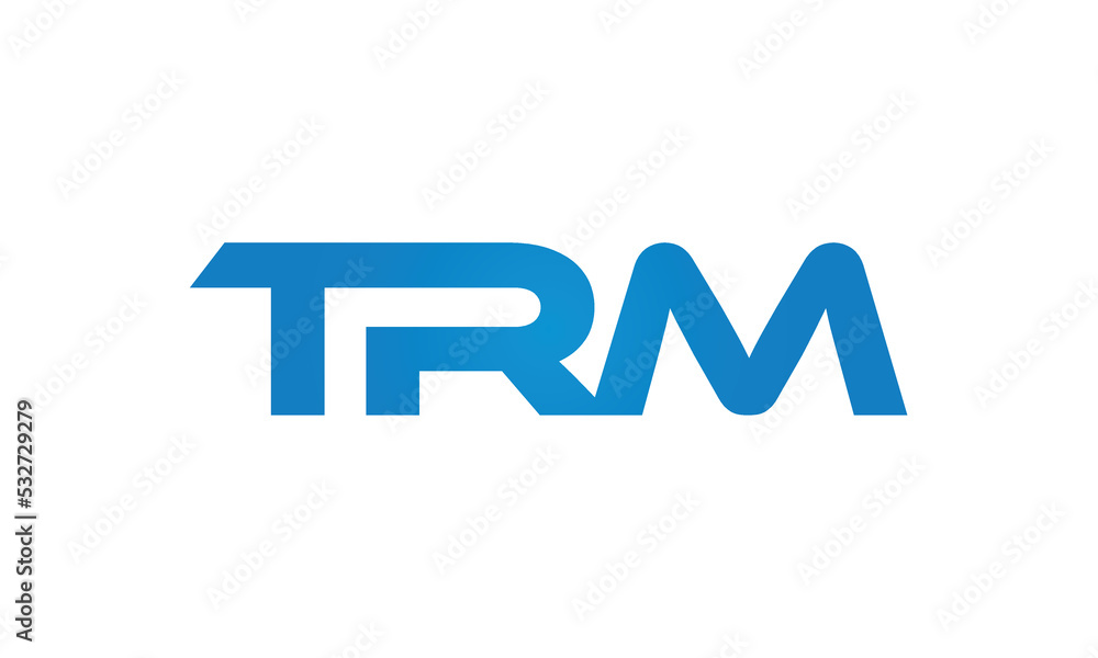 TRM letters Joined logo design connect letters with chin logo logotype ...