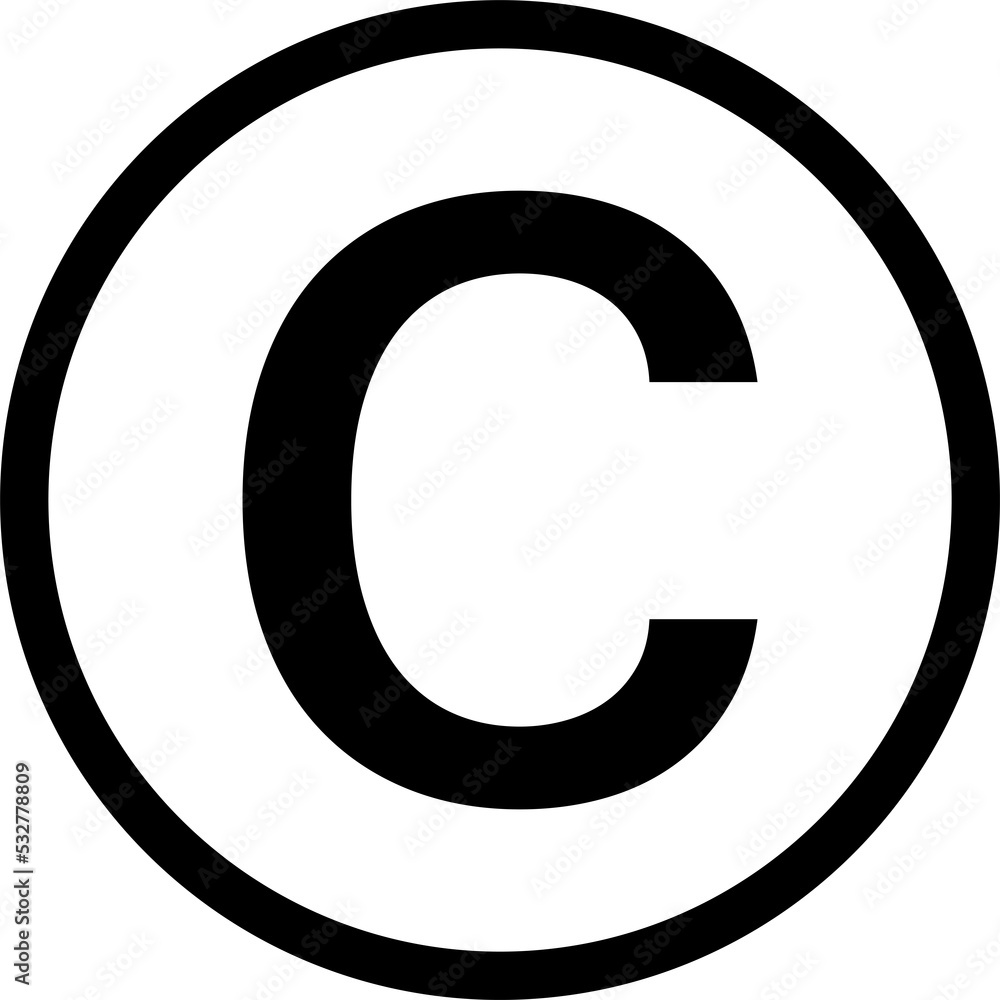 copyright symbol on transparent background. copyright sign. copyright ...