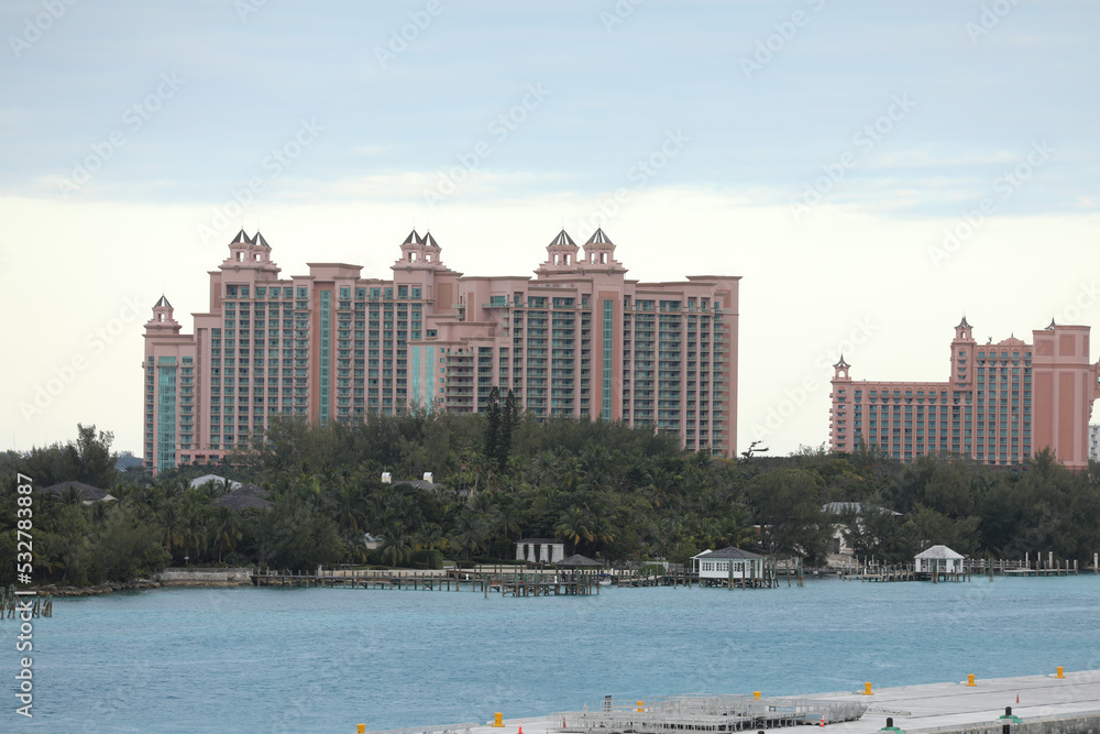 Royal Towers Hotel, Atlantis resort, Paradise Island, The Bahamas Stock ...