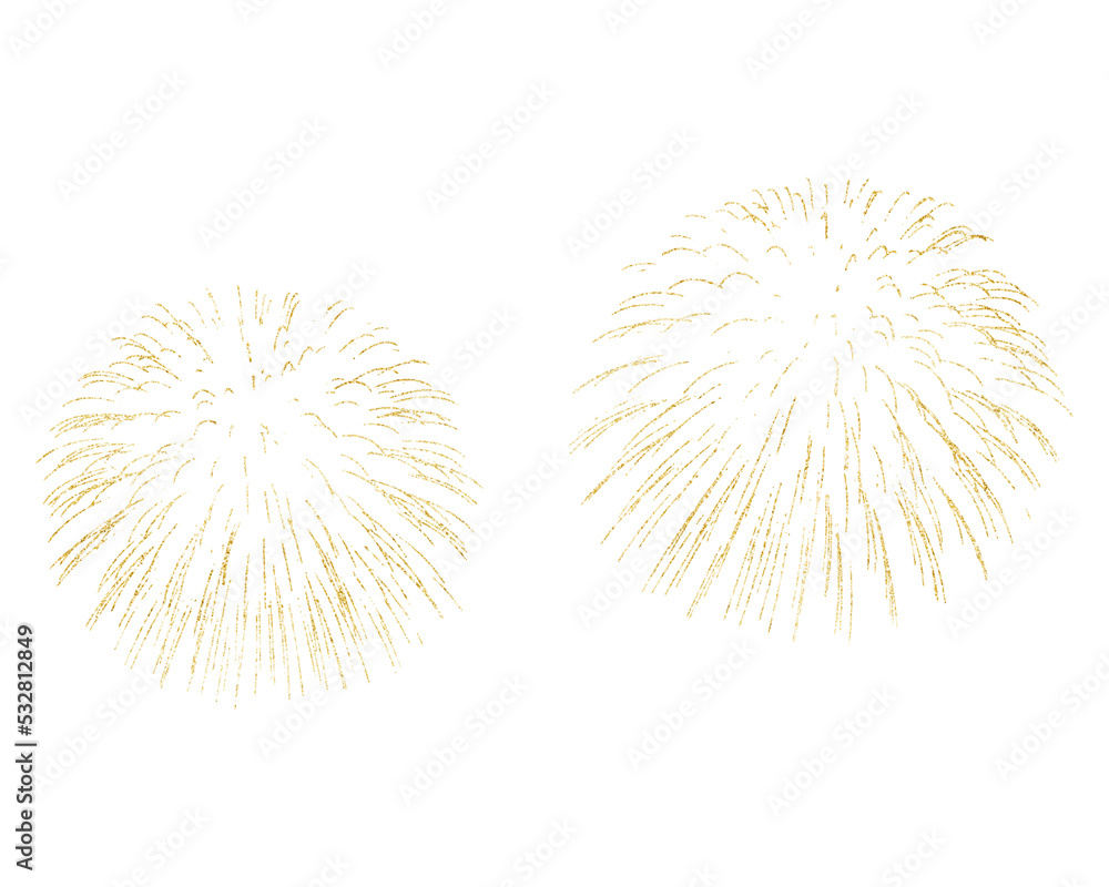 Golden firework texture, thin brush stroke lines. Isolated png ...