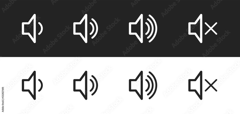 music and sound icon set, music player control icon set, buttons ...