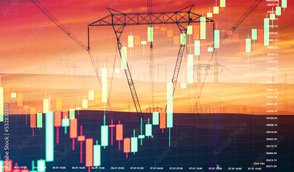 World energy crisis. Concept of horrendous energy price increases ...
