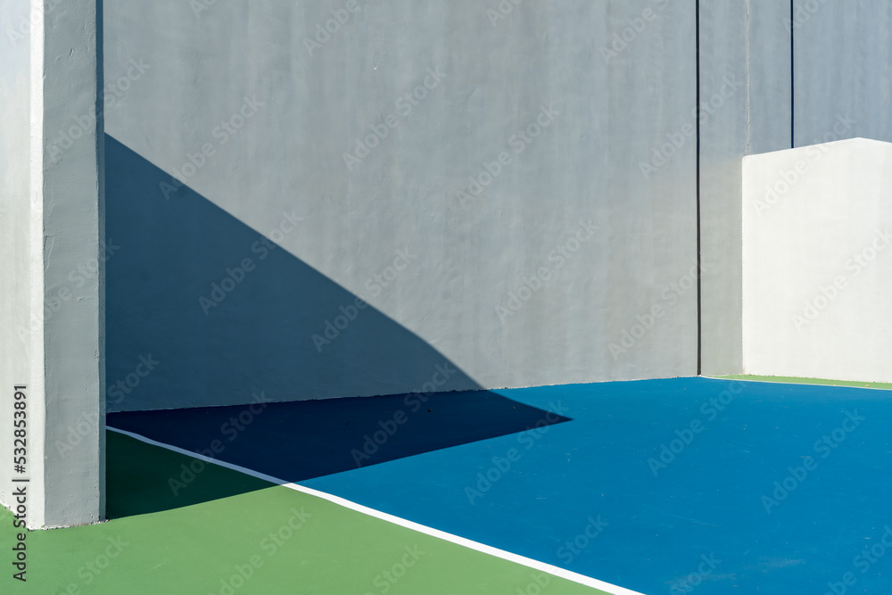 Example of an outside American Handball courts with concrete wall ...