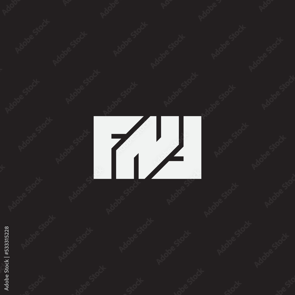 Initial letter FNF monogram logo template. 素材庫向量圖 | Adobe Stock