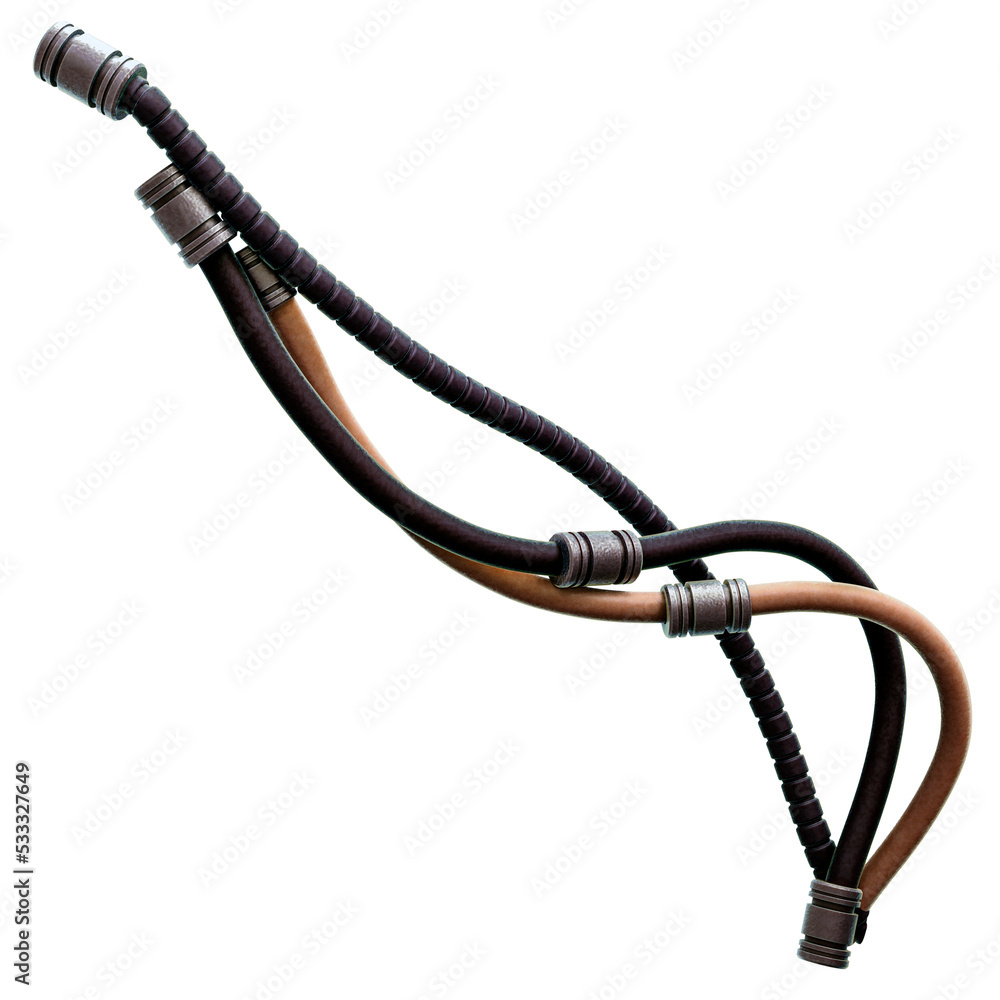 SciFi Cable Wire Illustration with Transparent Background PNG Stock ...