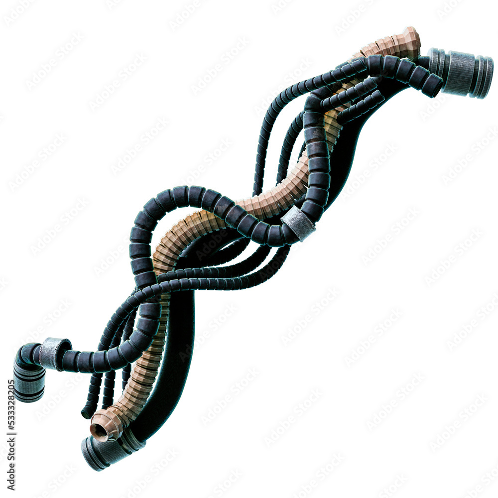 SciFi Cable Wire Illustration with Transparent Background PNG Stock ...