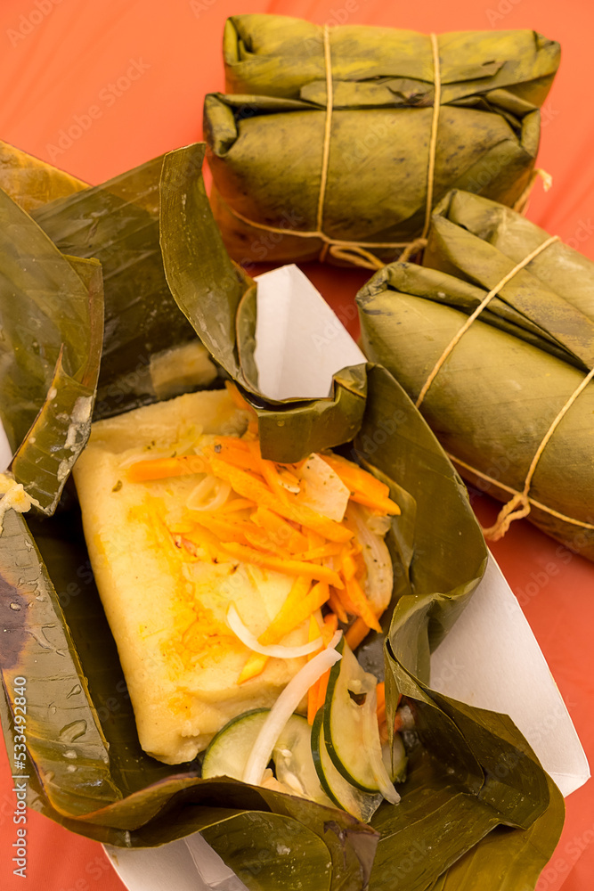 Tamales típicos de Costa Rica Stock Photo | Adobe Stock