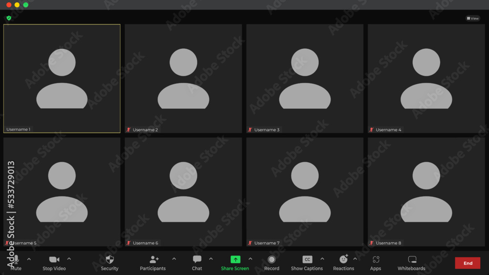 Video conference calls window overlay. Application for social ...