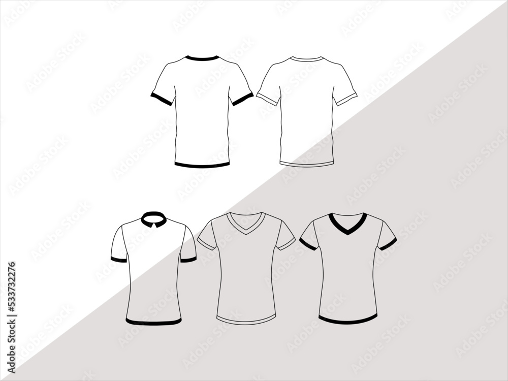 T-shirt Outline svg, T Shirt Template SVG, Tshirt vector outline svg ...