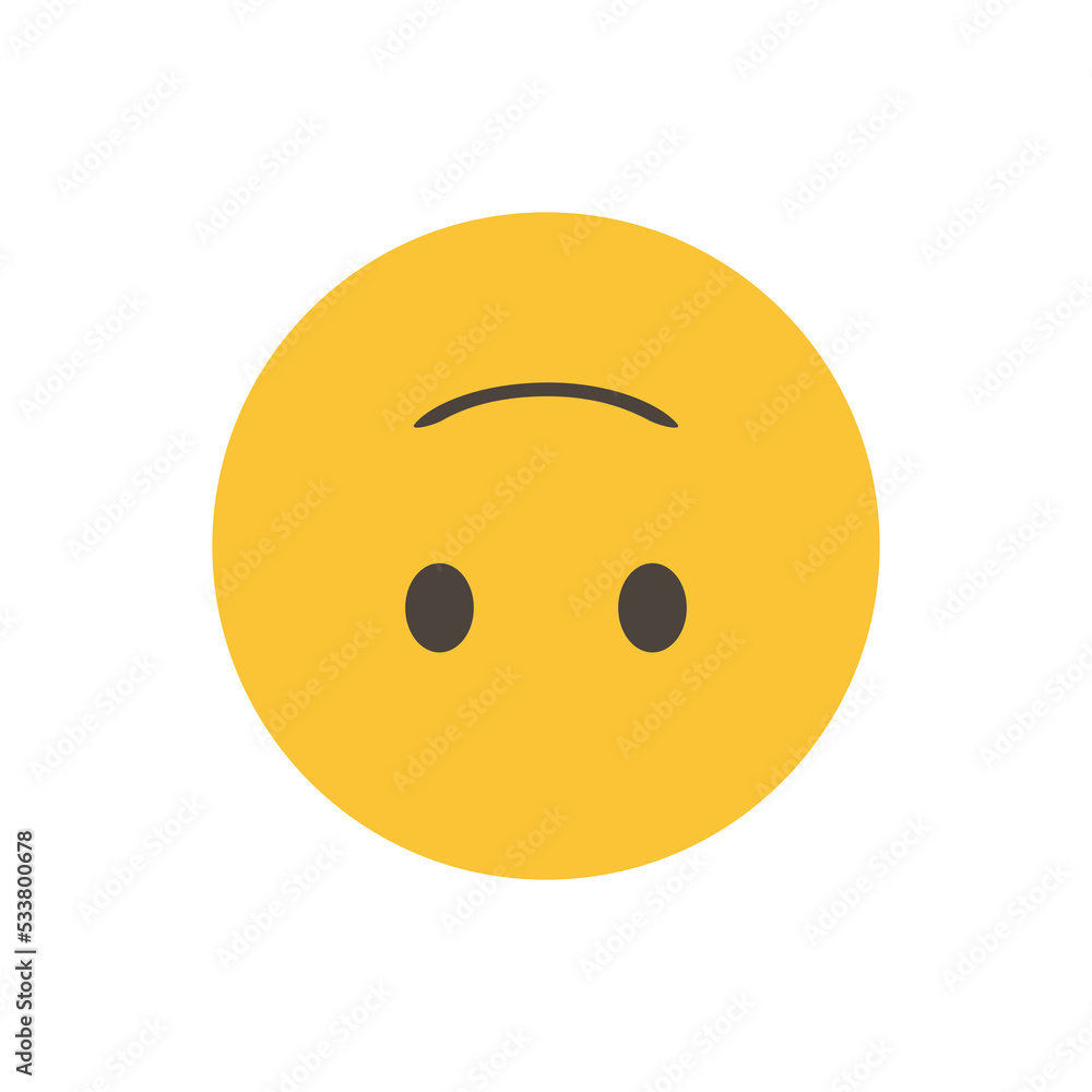 Upside down face. Vector illustration. smiling emoticon character ...