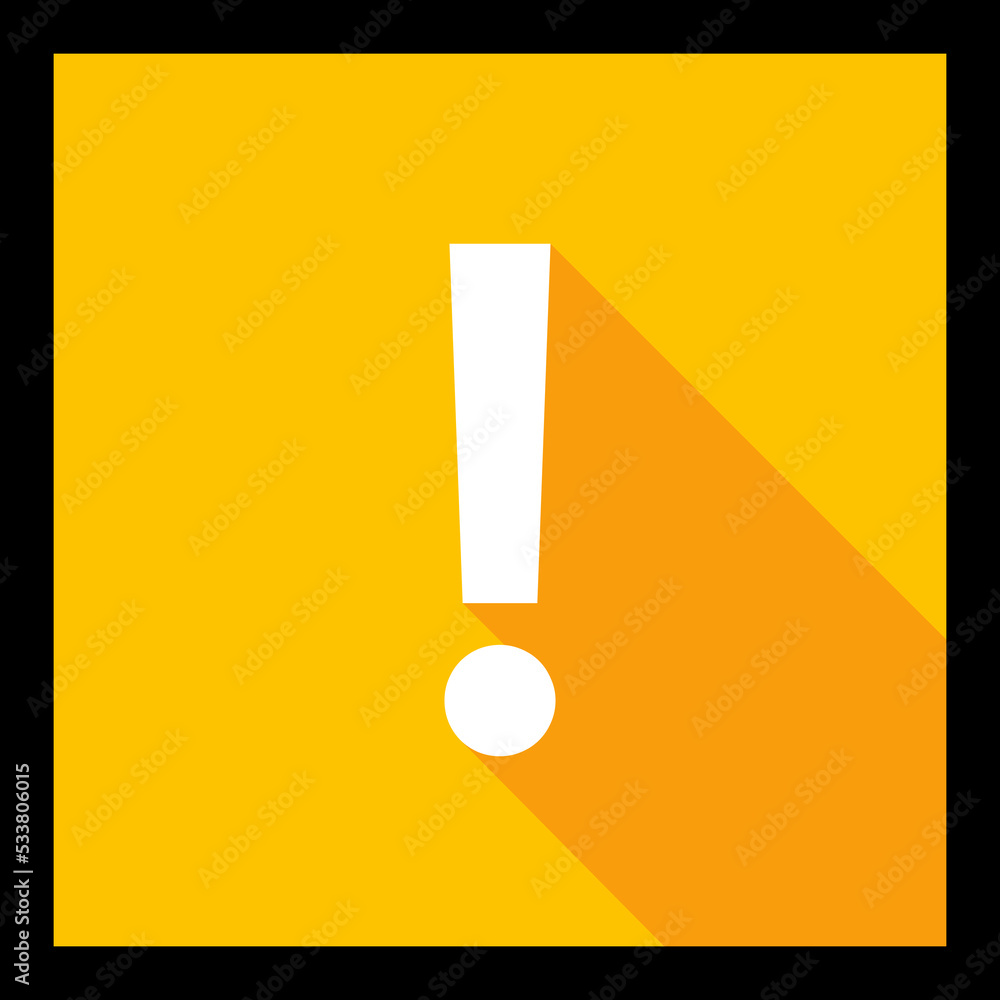 Exclamation mark, Attention sign, Caution icon, Hazard warning symbol ...
