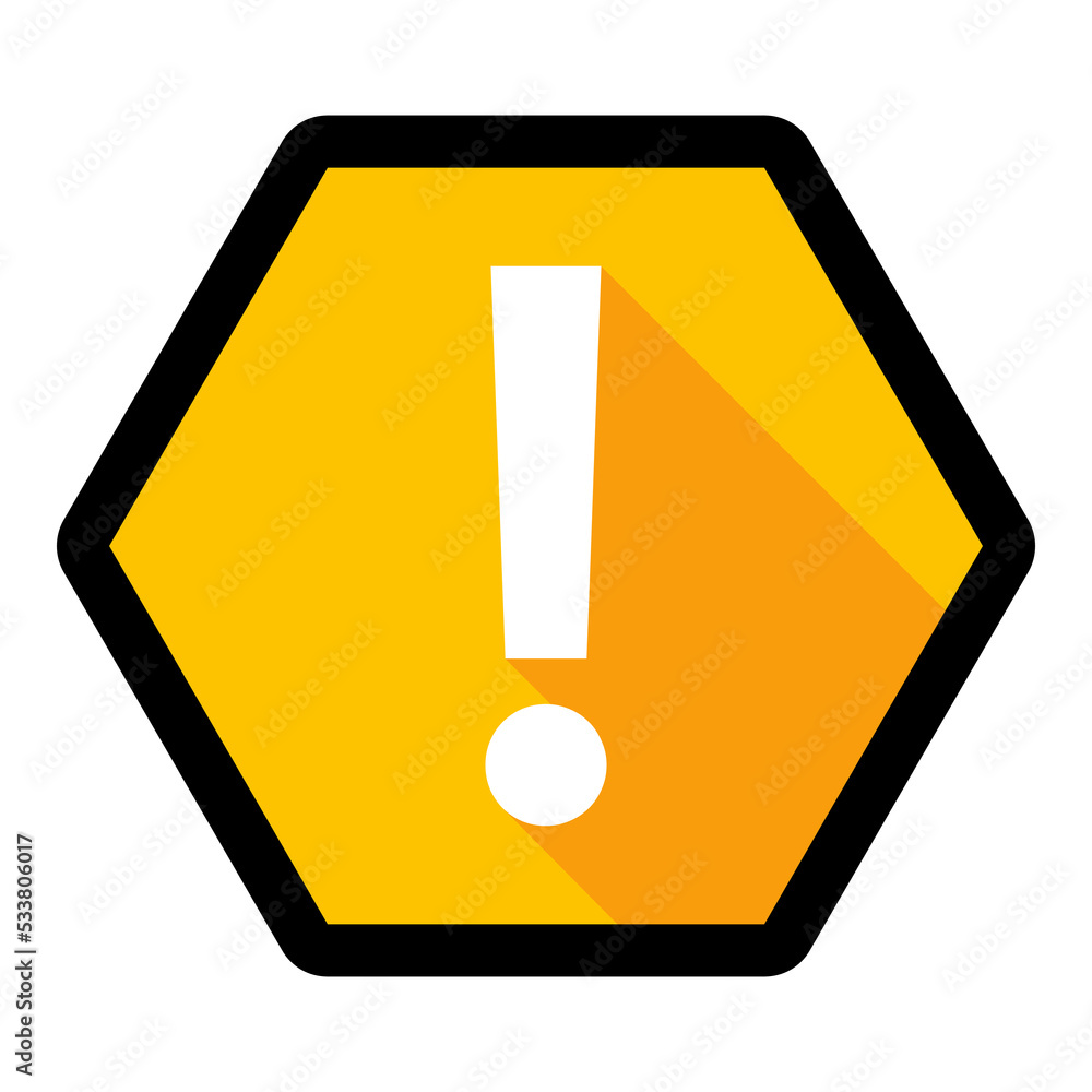 Exclamation mark, Attention sign, Caution icon, Hazard warning symbol ...
