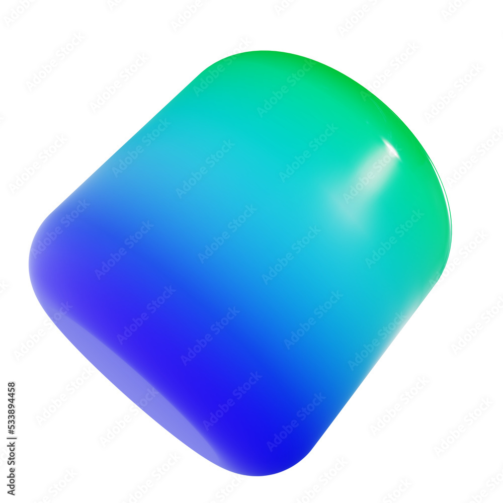 3d cylinder smooth gradient dynamic object for business template ...