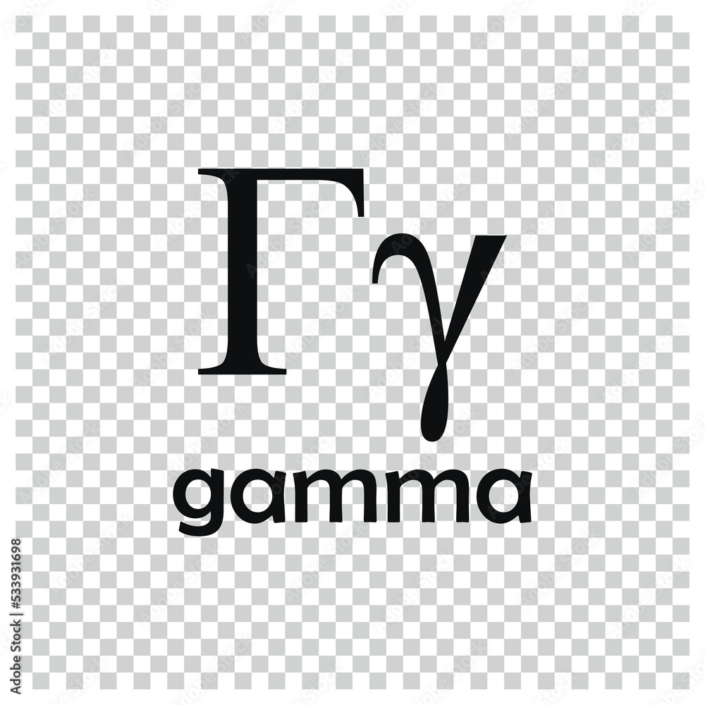 Simple gamma. The Greek alphabet has been used to write the Greek ...