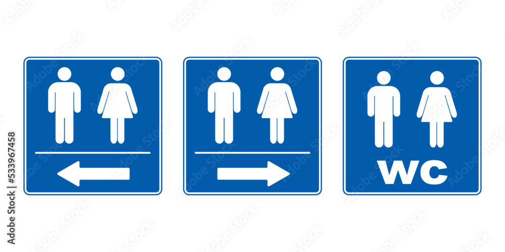 Men and women icons. Gender symbols for toilets and special places. Men ...