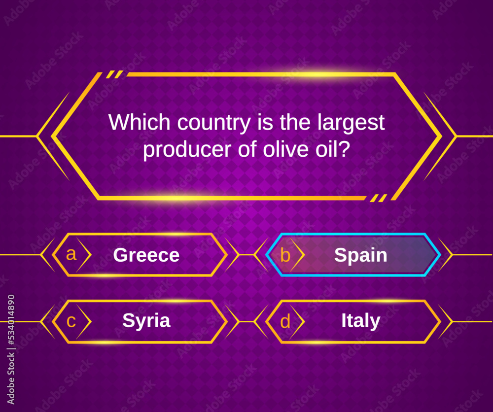 Quiz template, question game, tv show test, trivia puzzle or knowledge ...