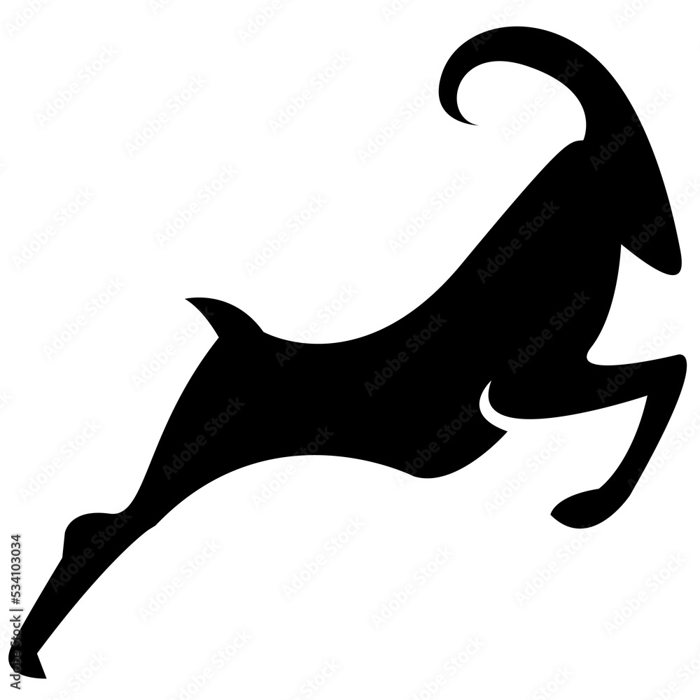 Ram animal symbol PNG image Stock Illustration | Adobe Stock