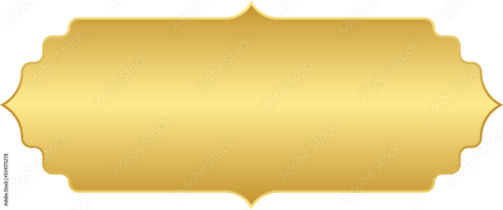 Vintage Gold Banner Stock Illustration | Adobe Stock