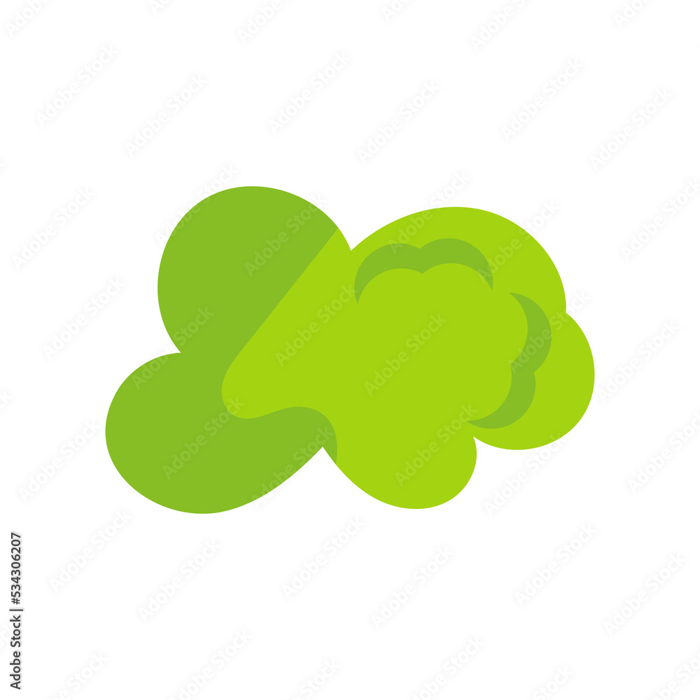 Green poison gas. Toxic icon and polluted cloud. Dangerous dust and ...