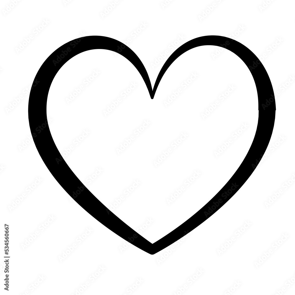 Heart icon. PNG with transparent background. Stock Illustration | Adobe ...