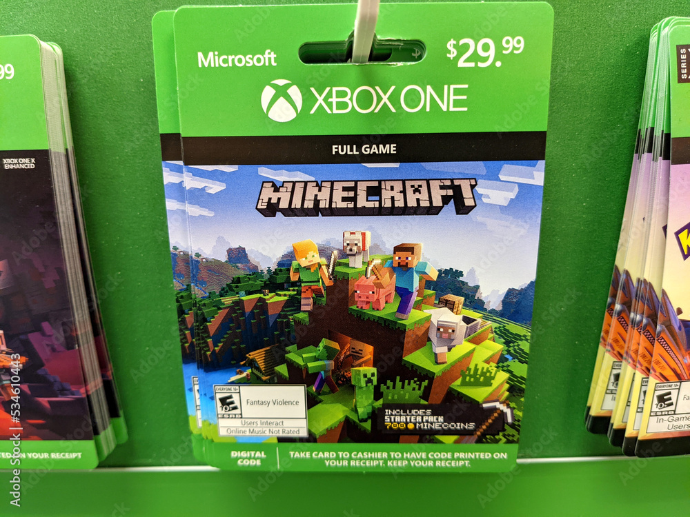 Microsoft Minecraft Full game on Xbox and Windows digital code for sell ...