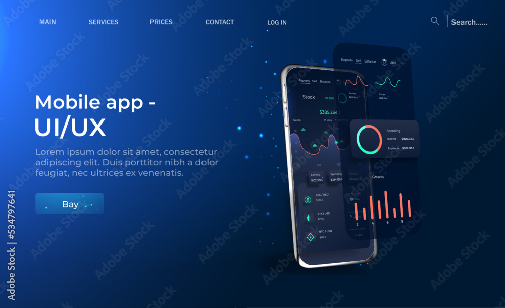 Online statistic, data Analytics and finance and trading mobile app ...