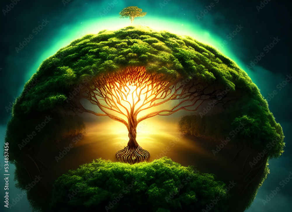 Ilustración de Stock The Tree of Life is a symbol of life and rebirth ...