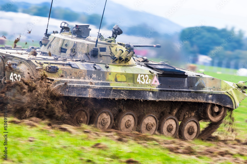 Ostrava Czech Republic 2022-09-15 The BMP-2 is an amphibious infantry ...